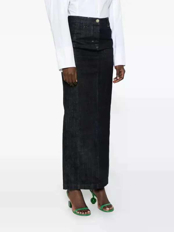 Jacquemus Le Jupe De-nimes Maxi Skirt - Blue