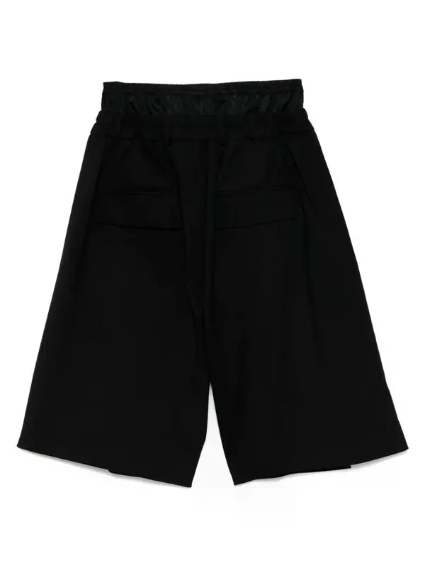 MARINE SERRE Twill Shorts - Black