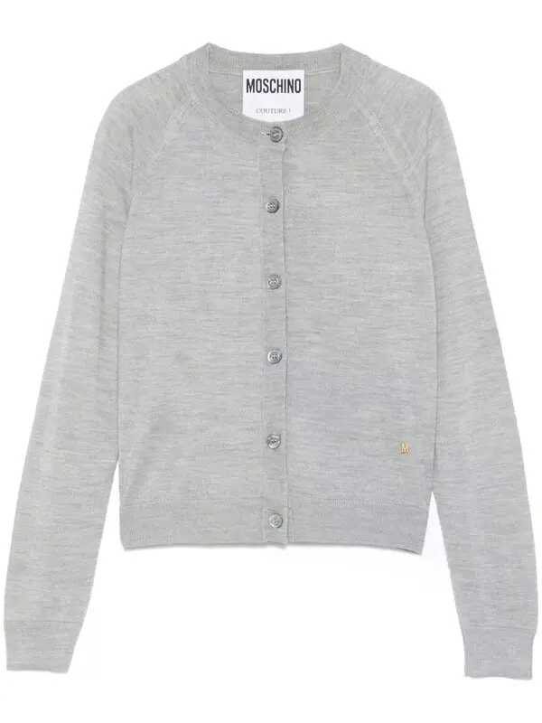 Moschino Crew-neck Cardigan - Grey
