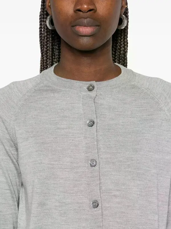 Moschino Crew-neck Cardigan - Grey