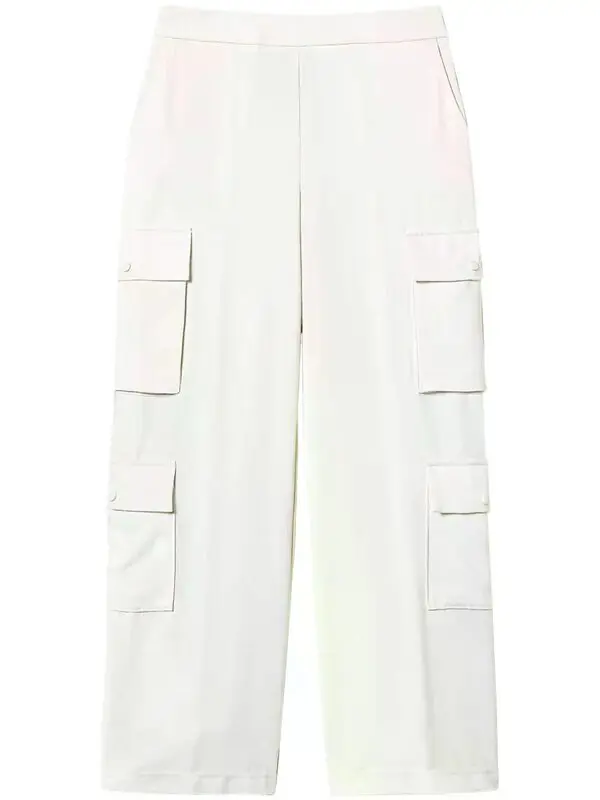 TWINSET Palazzo Cargo Trousers - Neutrals