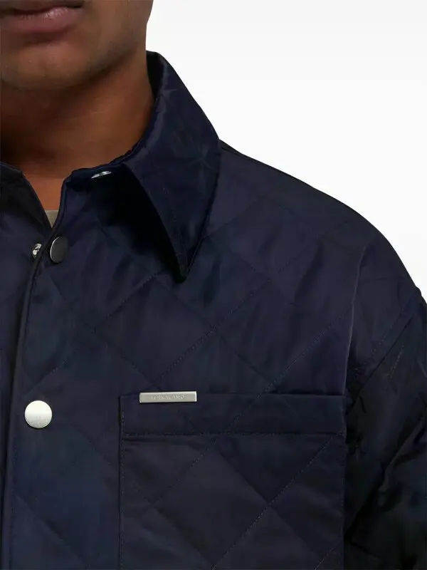 FERRAGAMO Quilted Jacket - Blue