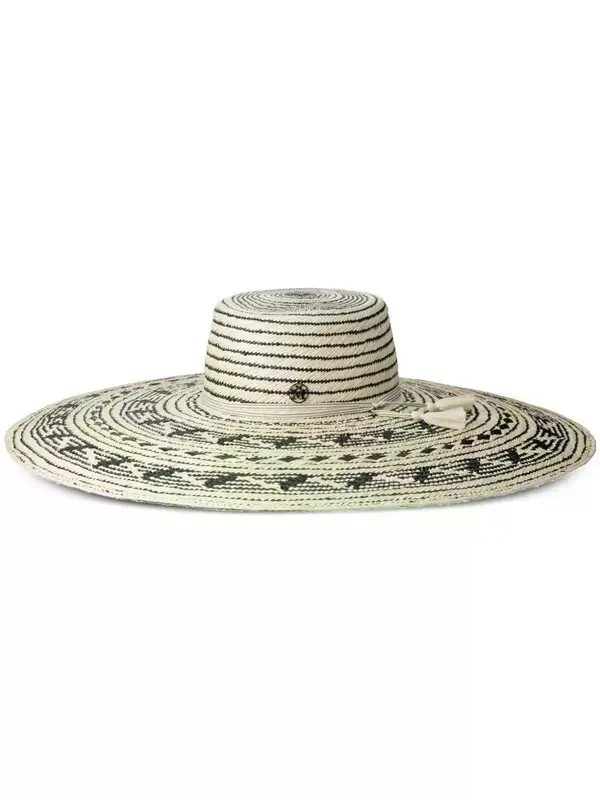 MAISON MICHEL Gina Sun Hat - Neutrals