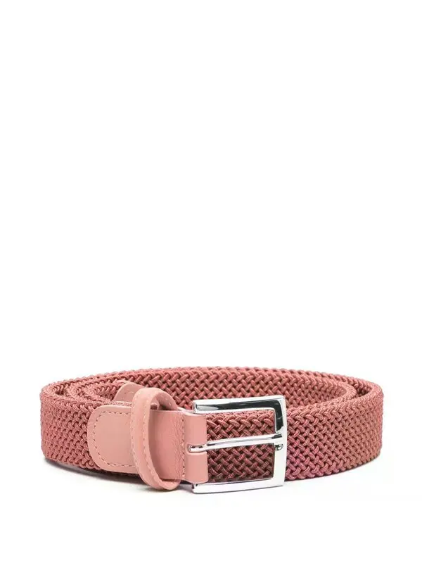 Kiton Woven Belt - Pink