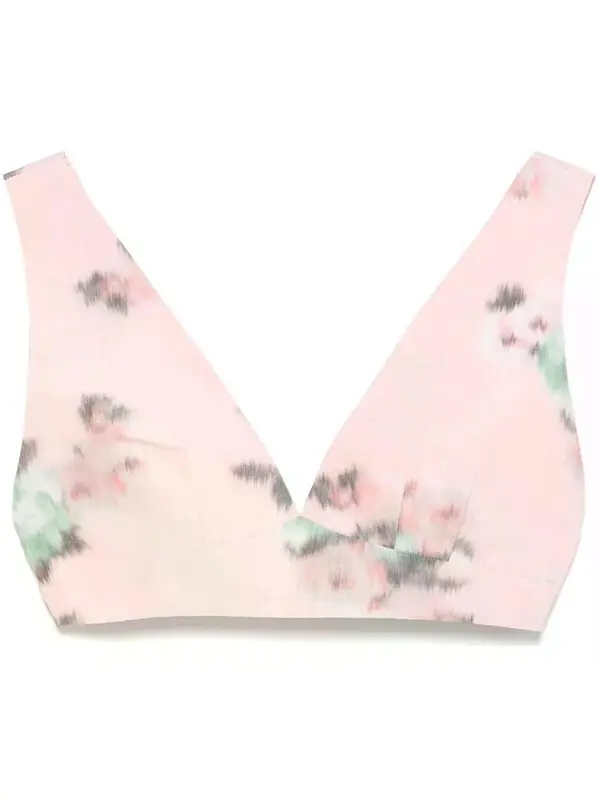 Philosophy Di Lorenzo Serafini Floral-print Top - Pink