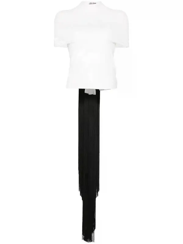Jean Paul Gaultier Jersey Double-layer Top - White