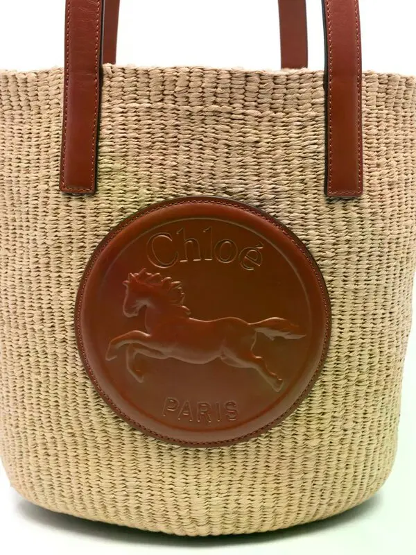 Chloé Horse Medal Tote - Neutrals