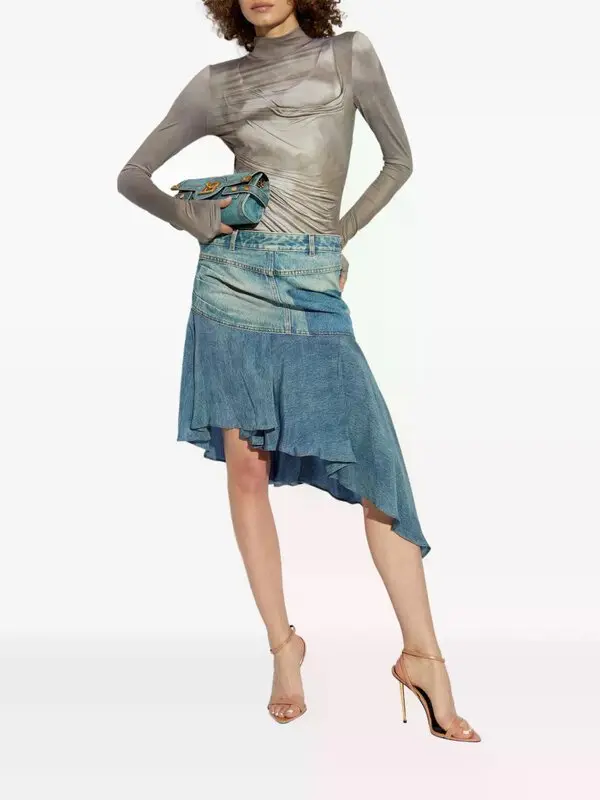 Balmain Asymmetric Midi Skirt