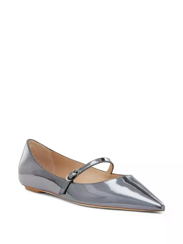 STUART WEITZMAN Emily Ballet Flats - Silver