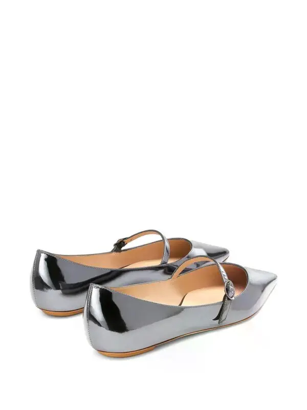 STUART WEITZMAN Emily Ballet Flats - Silver