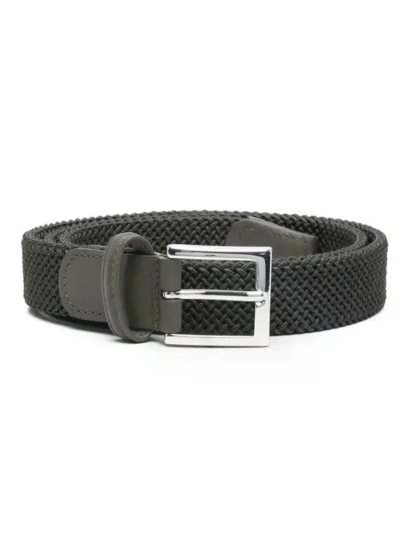 Kiton Woven Belt - Green