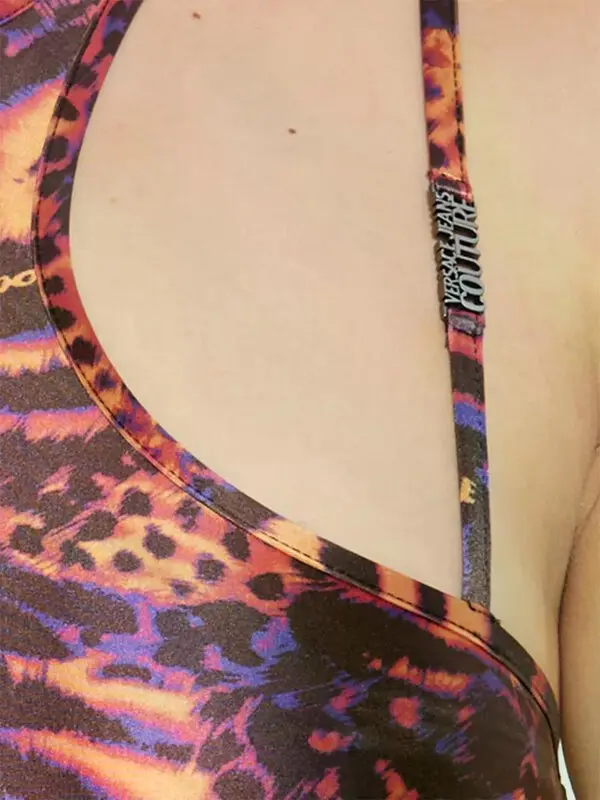 Versace Animal-print Bodysuit