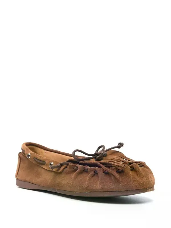 P.a.r.o.s.h Suede Boat Shoes - Brown