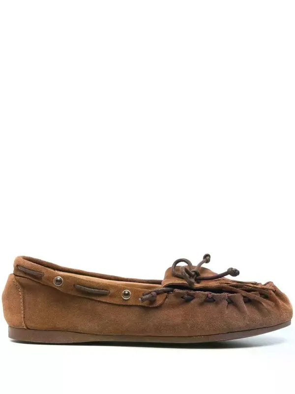 P.a.r.o.s.h Suede Boat Shoes - Brown