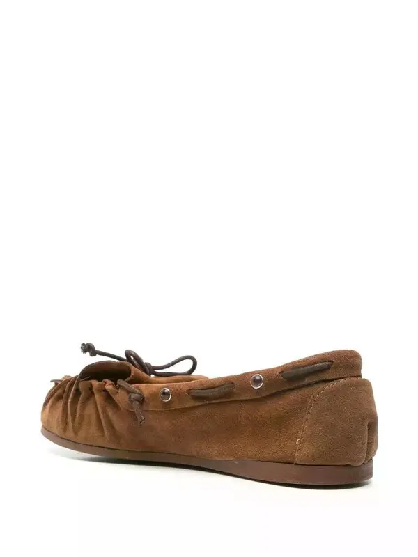 P.a.r.o.s.h Suede Boat Shoes - Brown