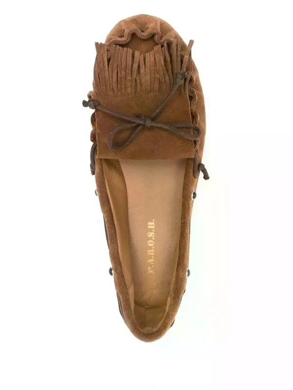P.a.r.o.s.h Suede Boat Shoes - Brown