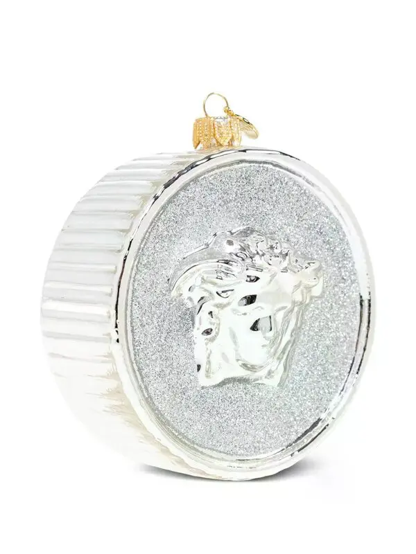 Versace Coin Holiday Ornament - Silver