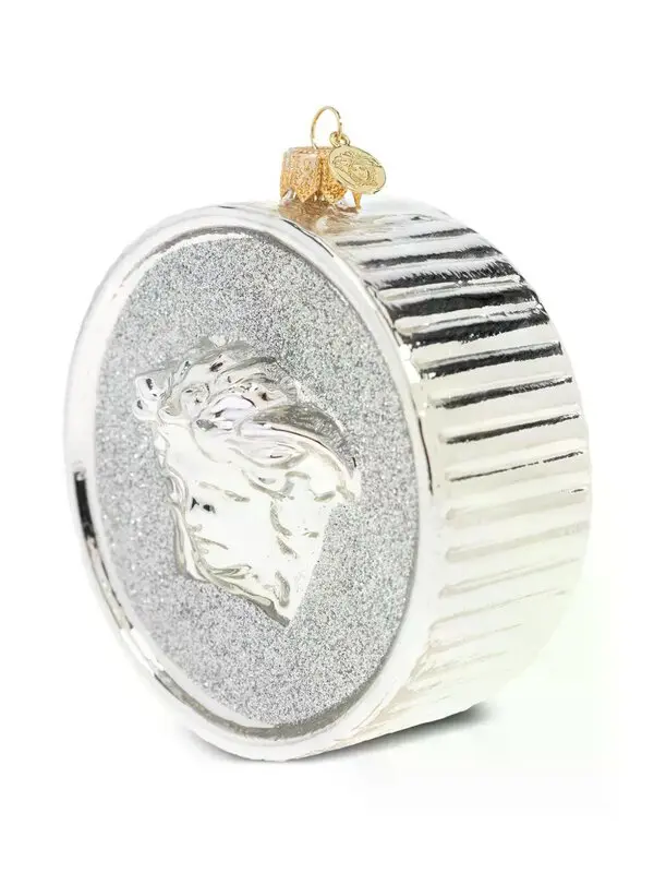 Versace Coin Holiday Ornament - Silver