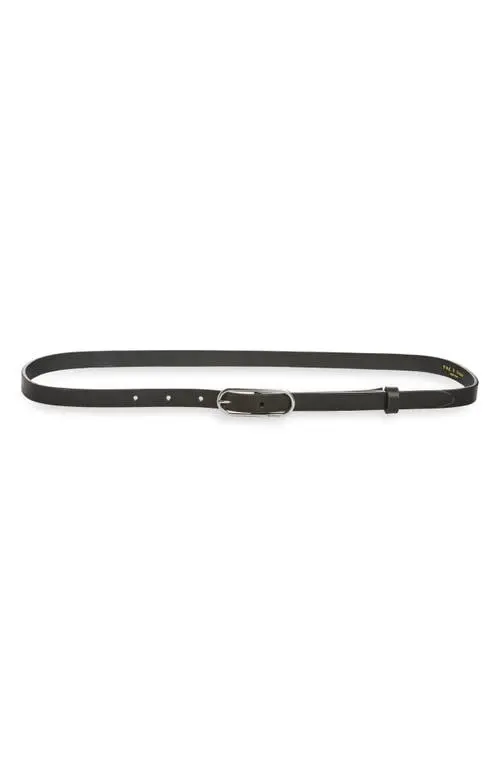 Rag & Bone Rounded Rebound Leather Belt - Black
