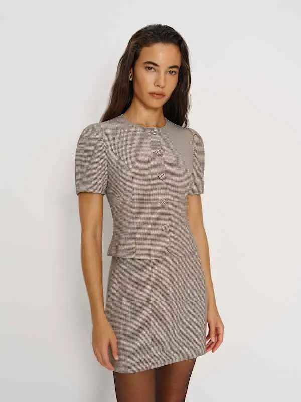 REFORMATION Mika Two Piece - Brown