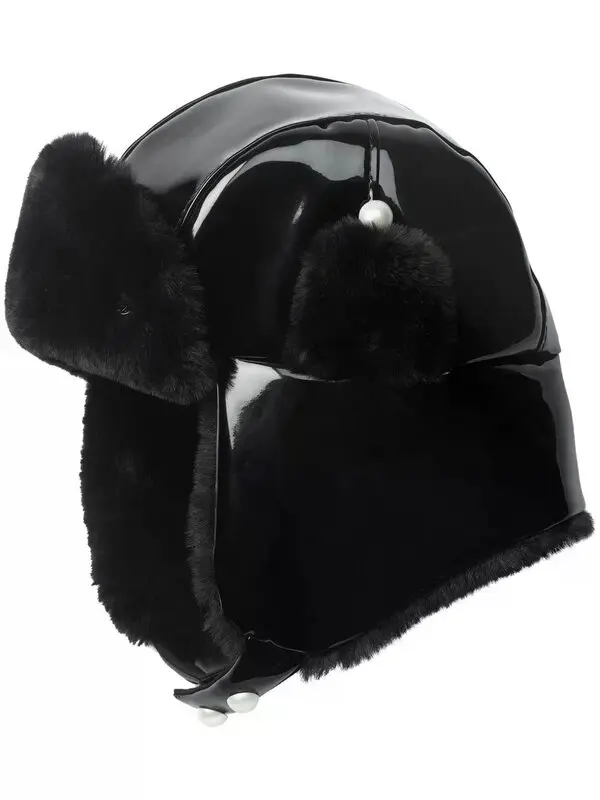 MAISON MICHEL Arthur Trapper Hat - Black