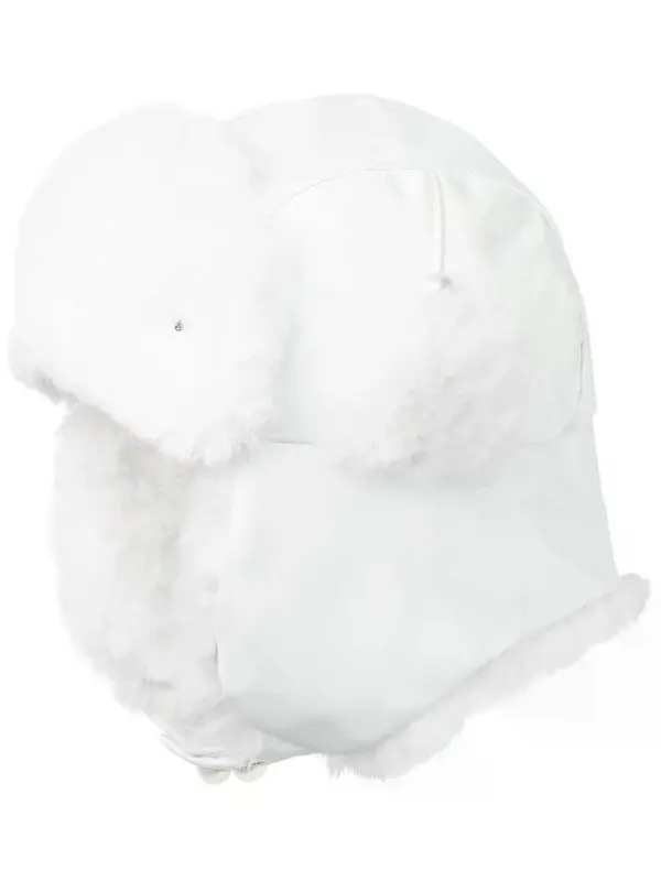 MAISON MICHEL Arthur Trapper Hat - White