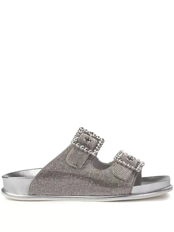 LE SILLA Poolside Slides - Silver