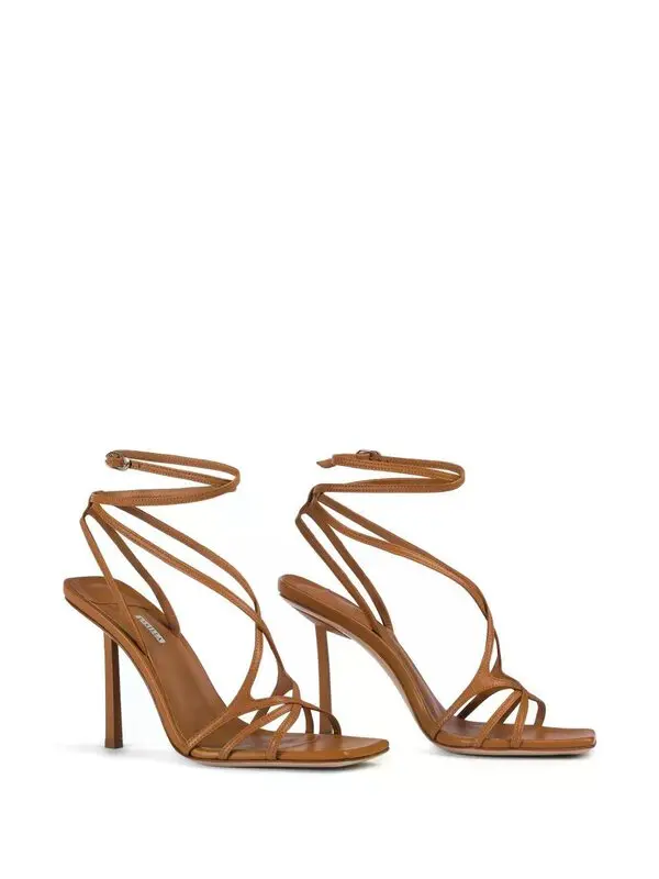 LE SILLA 95mm Belen Sandals - Brown