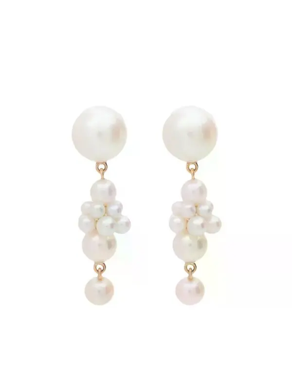 Sophie Bille Brahe Petite Tulipe Pearl Earrings - Gold