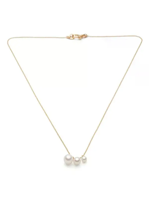 Sophie Bille Brahe 14kt Yellow Stella Pearl Necklace - Gold