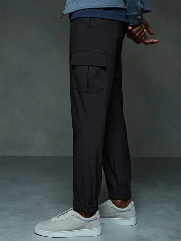 REISS Hold Elasticated Cargo Trousers