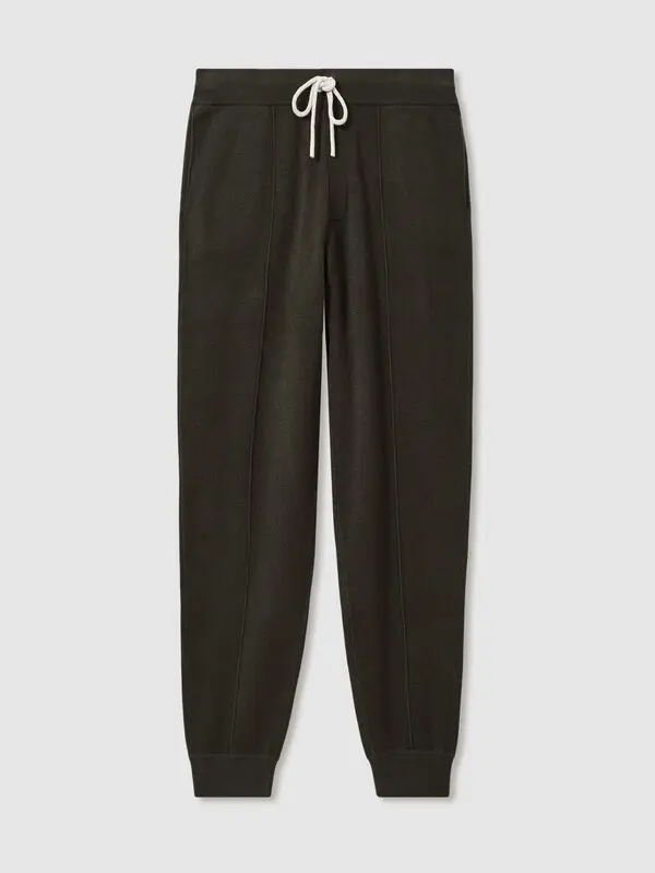 Paige Compact-knit Drawstring Trousers
