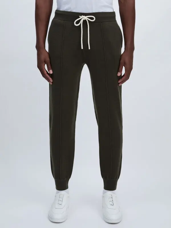Paige Compact-knit Drawstring Trousers