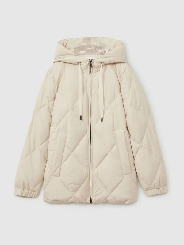 REISS Thea Quilted Puffer Coat