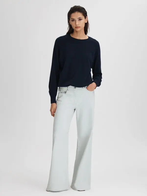 REISS Maize Flared Jeans
