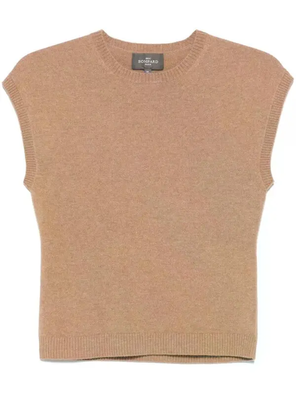 Eric Bompard Cap-sleeve Top - Brown