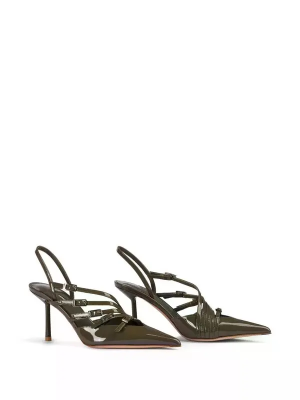 LE SILLA 80mm Slingback Pumps - Green