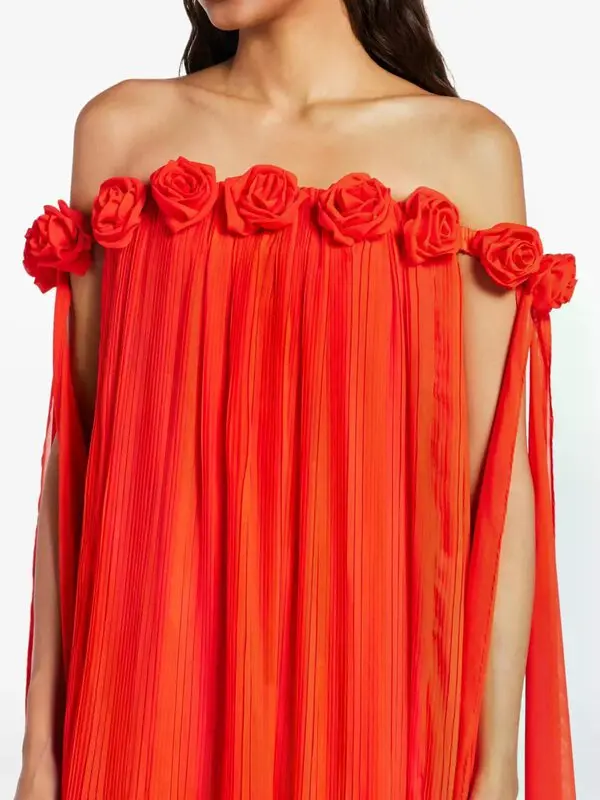 Leo Lin Camilla Draped Gown - Red | Editorialist