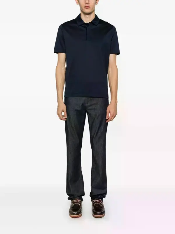Canali Jersey Polo Shirt