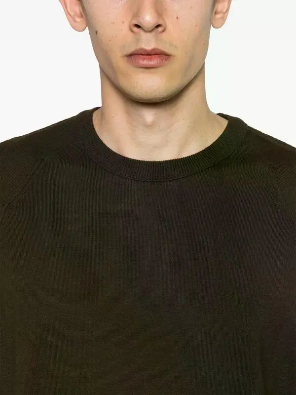 C.P. COMPANY Lens-detail Crewneck Sweater - Green