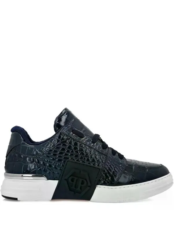 Philipp Plein Hexagon Lo-top Sneakers - Blue