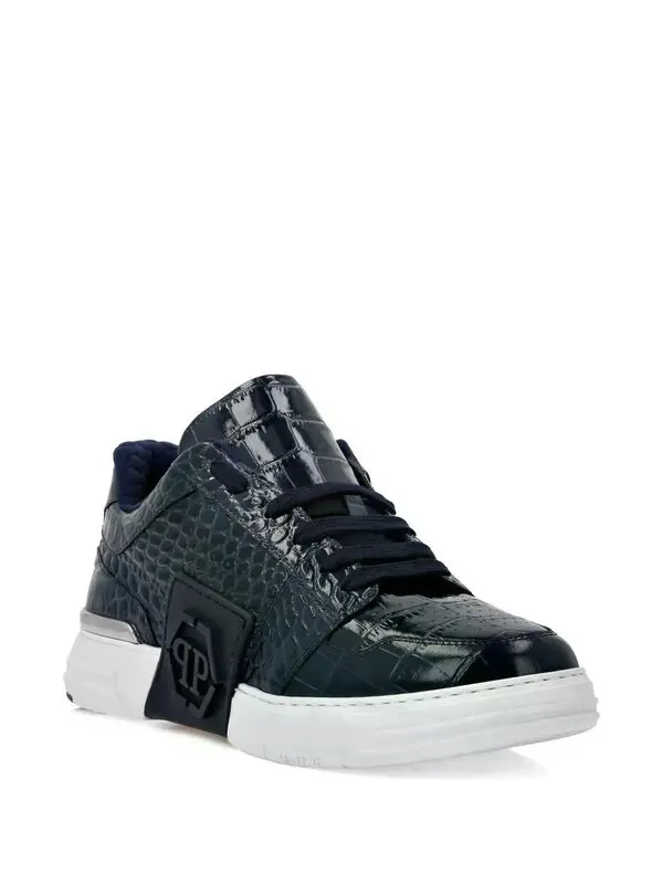 Philipp Plein Hexagon Lo-top Sneakers - Blue