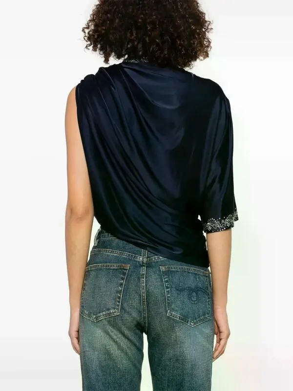 Rabanne Buckle-detail Draped Top