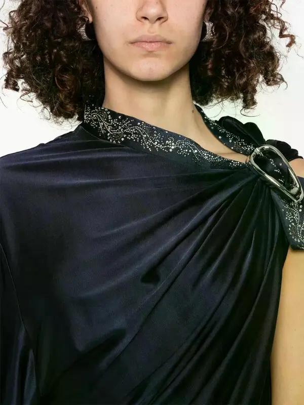 Rabanne Buckle-detail Draped Top
