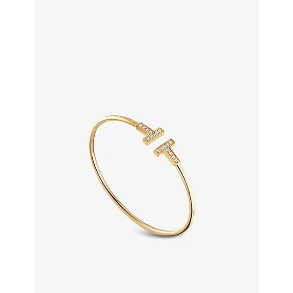 Tiffany & Co. T Wire Diamond Bracelet - Gold