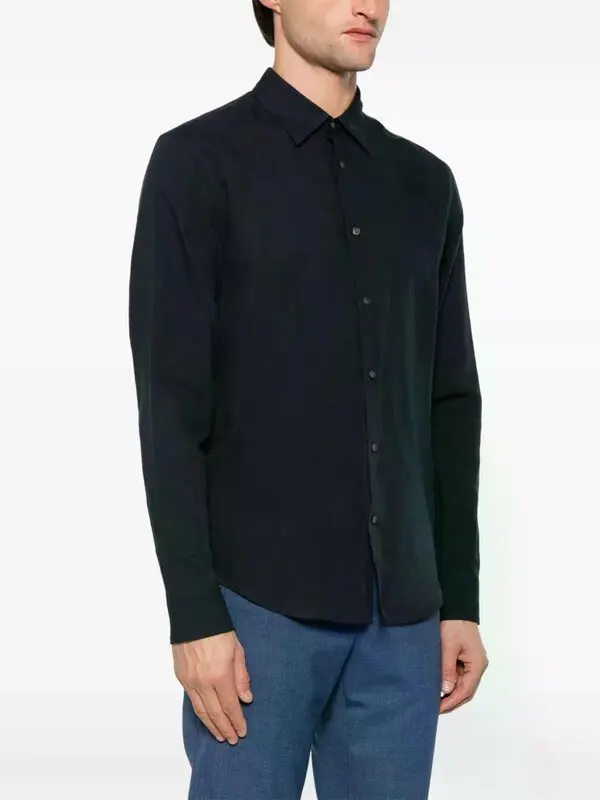 FURSAC Linen Swallow-collar Shirt