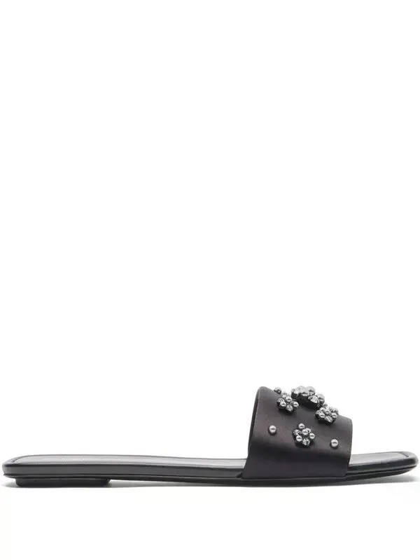 STUART WEITZMAN Poppy Slides - Black