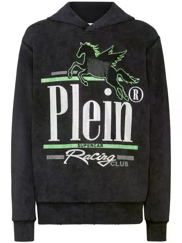 Philipp Plein Racing Club Hoodie - Black