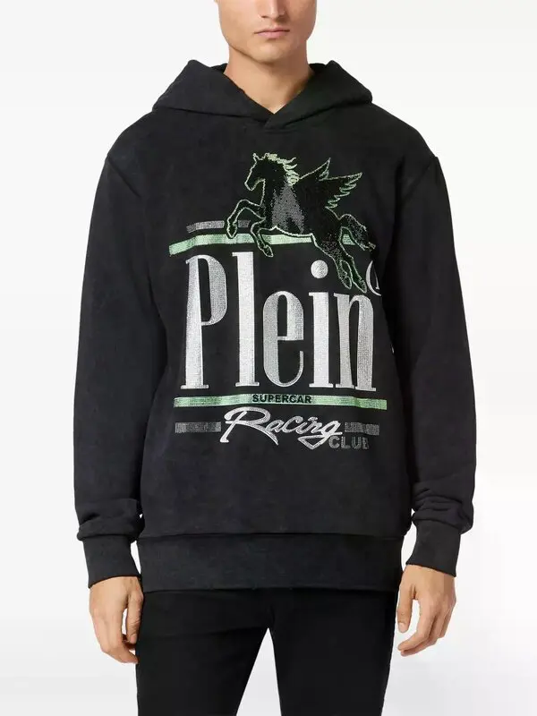 Philipp Plein Racing Club Hoodie - Black