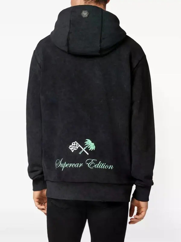 Philipp Plein Racing Club Hoodie - Black